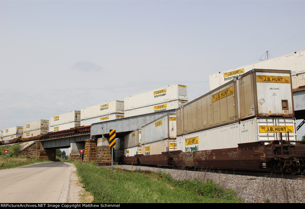 J.B. Hunt Trailers Galore